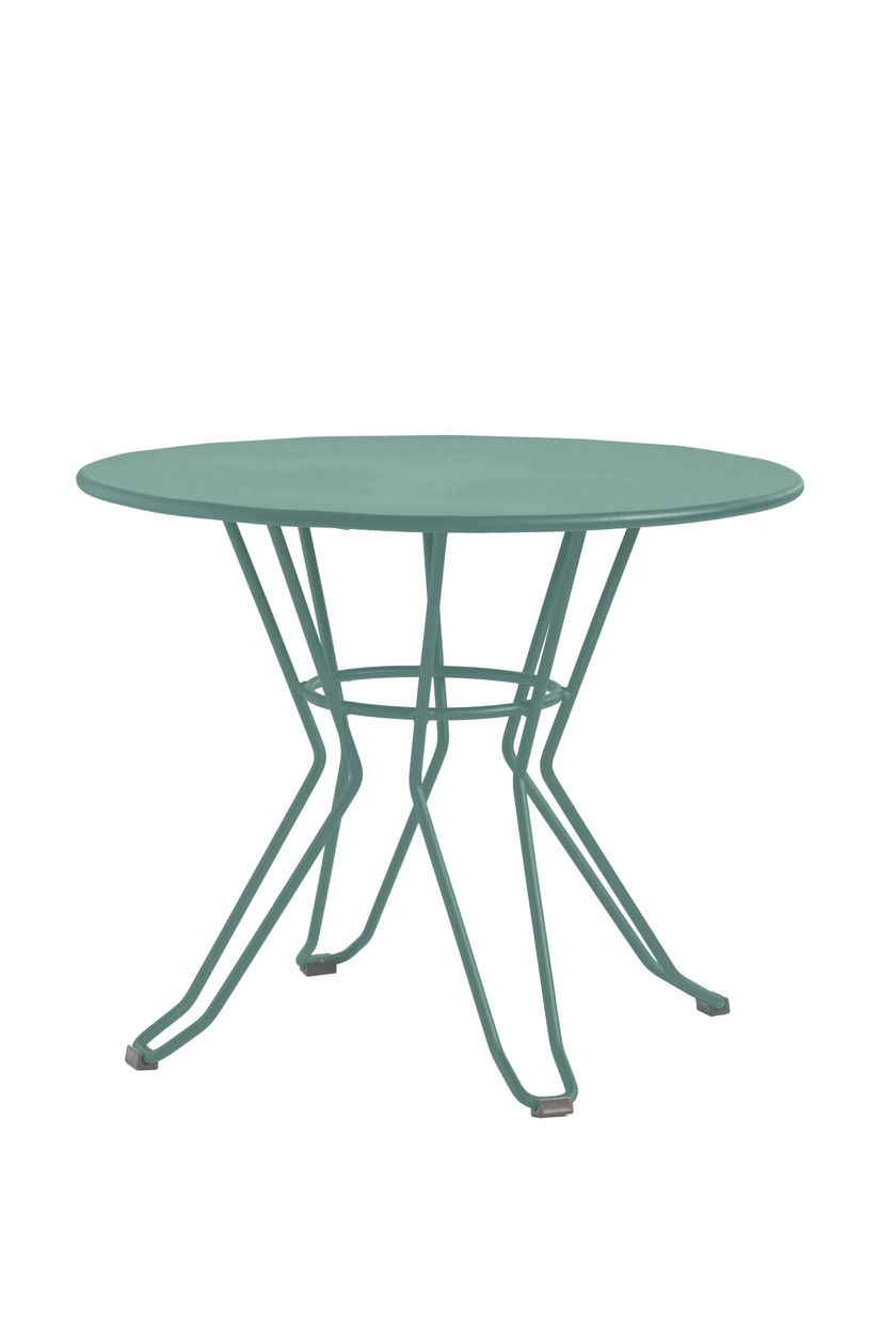 CAPRI Round steel garden side table By ISIMAR