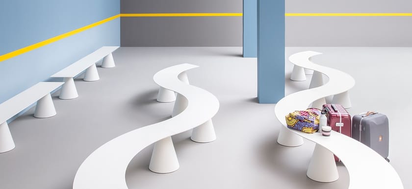 IKON 863 1_L Modular bench By Pedrali | design Pio & Tito Toso