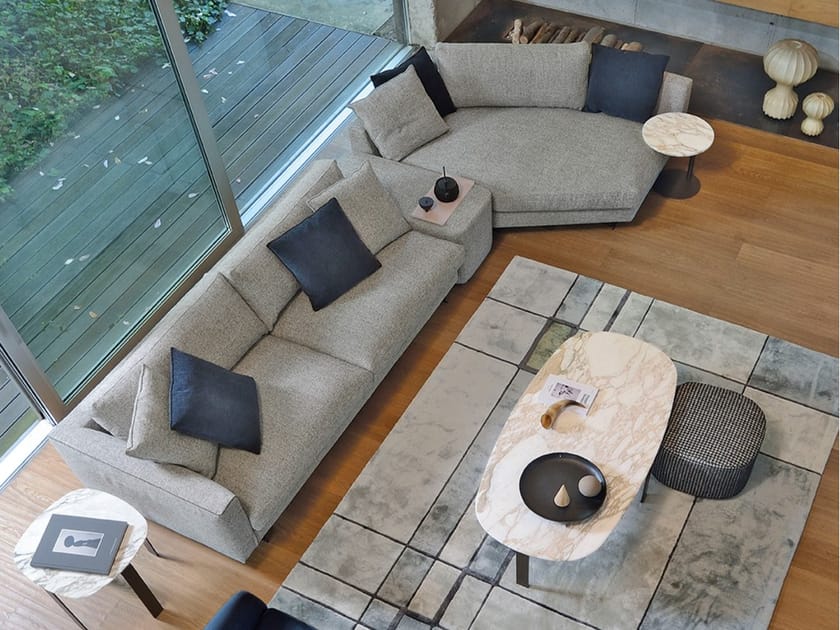 IKON 3 seater sectional fabric sofa By CTS SALOTTI | design Marconato ...