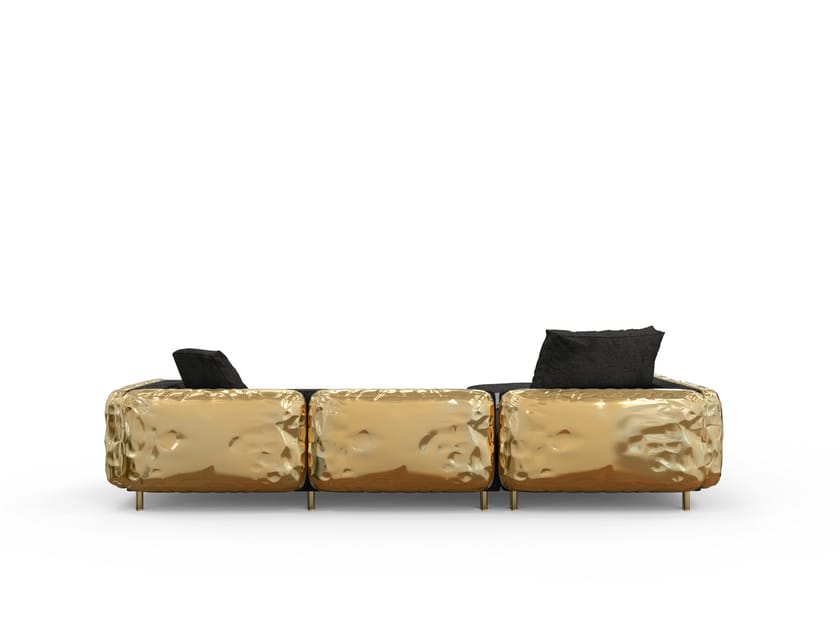 NEW ARRIVALS Corner modular fabric sofa with chaise longue By Boca do Lobo