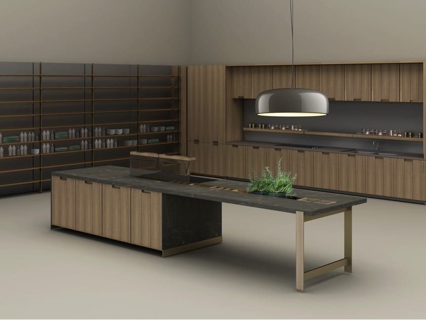 Fitted kitchen INFINITE West East Line Collection By Ornare