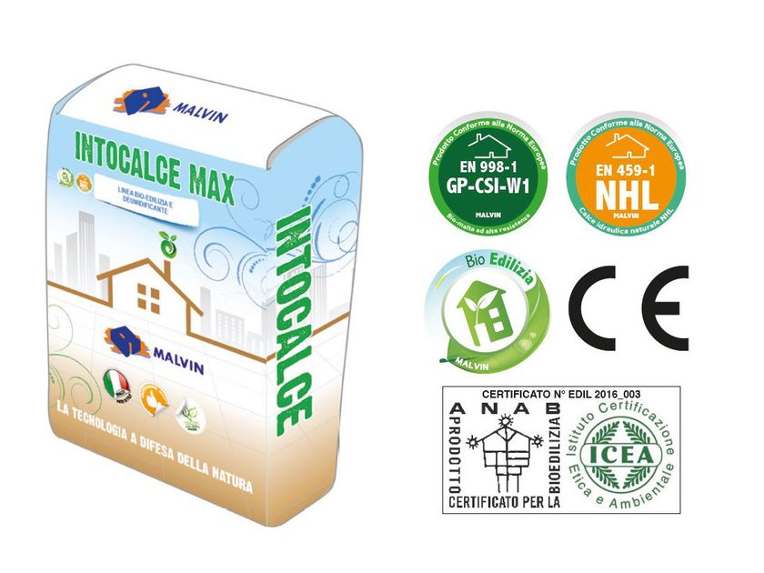 INTOCALCE MAX Natural plaster for sustainable building By malvin
