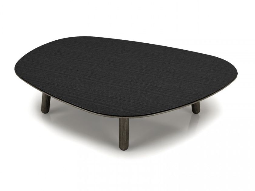 INVERSE Table de centre en bouleau avec un dessus en acier By Huppé ...