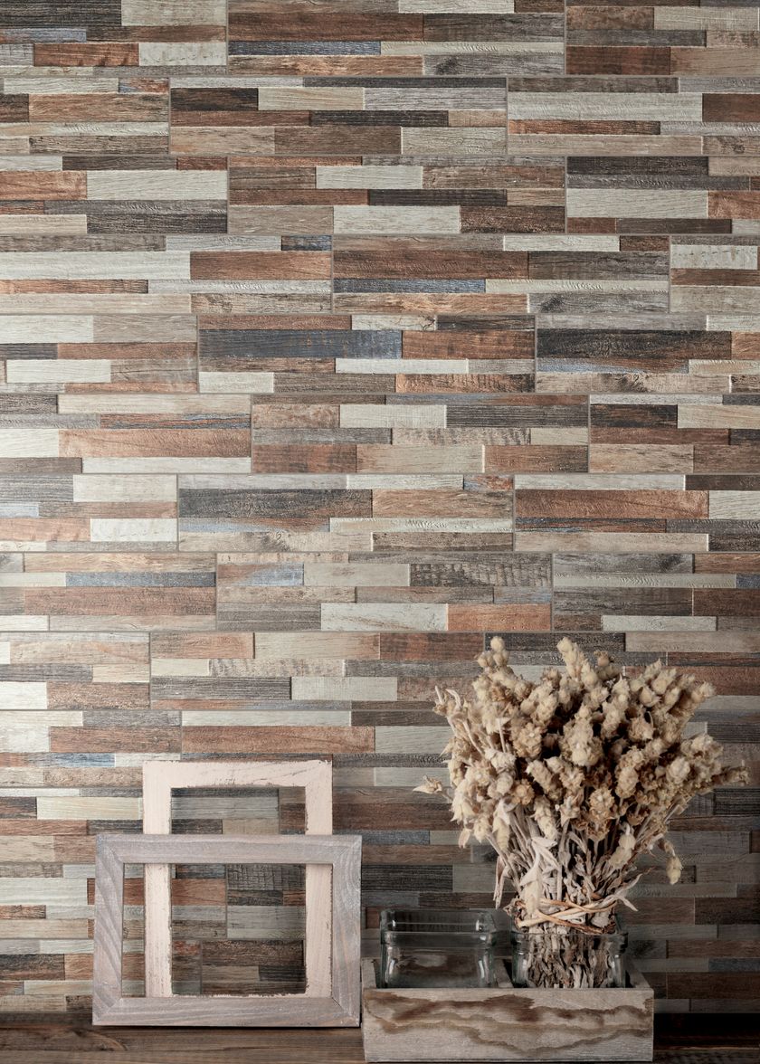 Azulejo tridimensional de gres porcelánico para interiores y exteriores ...