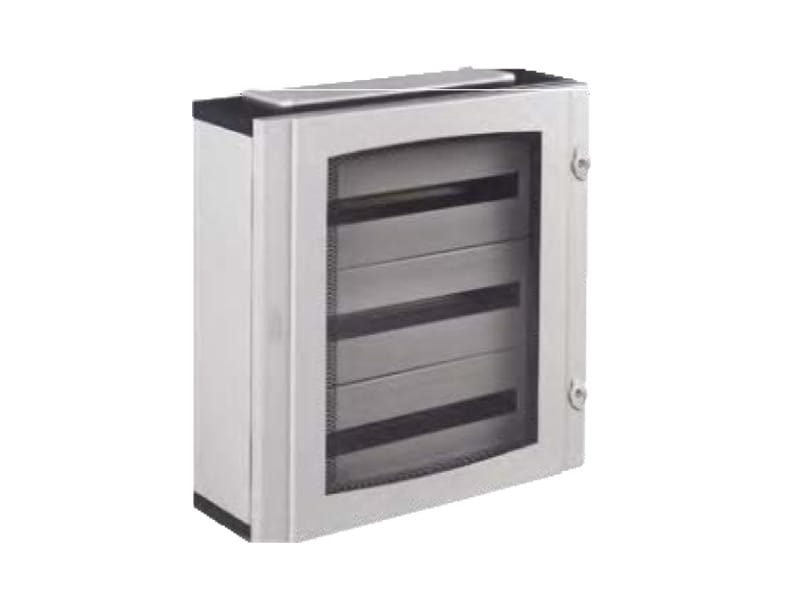 Glass door cabinet IP40 DISTRIBUTION BOARD 72 MODULE 3 ROW By Garo