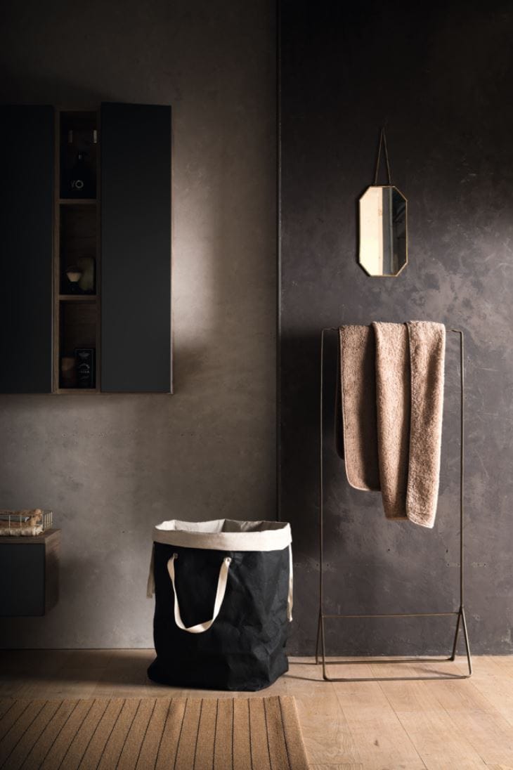 Cellulose fibre laundry container ISIDE By LIMAC design FIRESTYLE