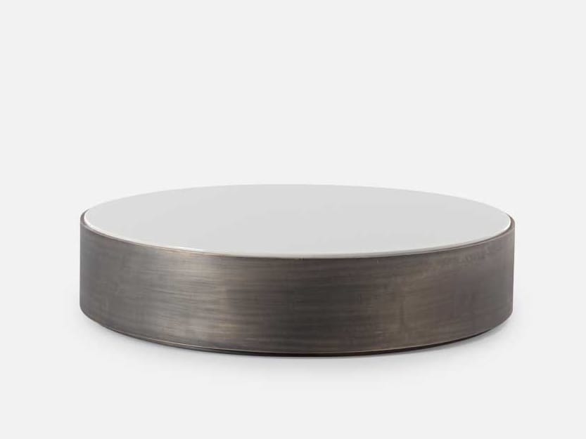 PANAREA | Coffee table Round low metal central coffee table By Casa ...