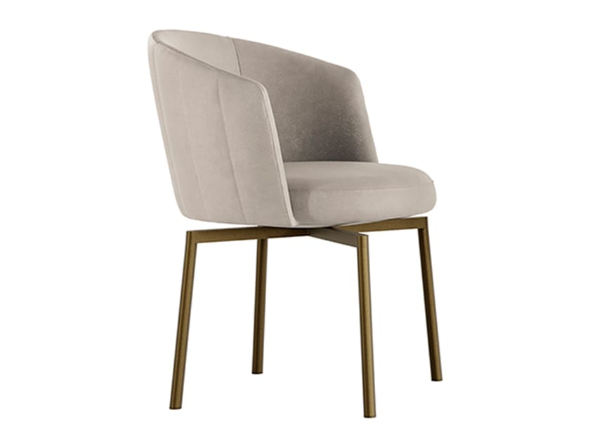 JANE Leather chair with armrests By EFORMA