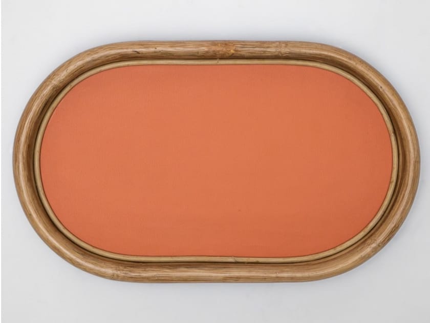 JAVA Plateau ovale en rotin By POPUS EDITIONS | design Yannick Gicquel