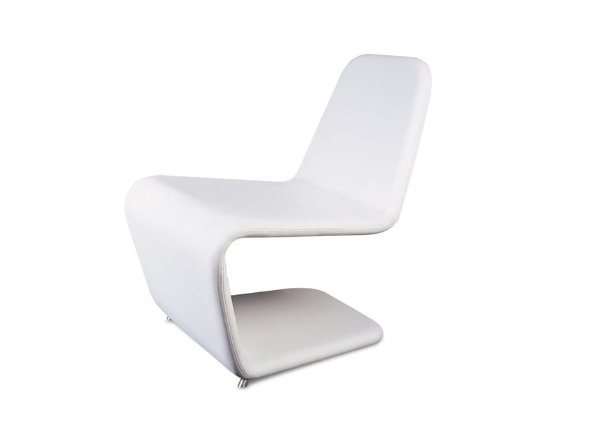 JAZZ Cantilever leather easy chair By Reflex