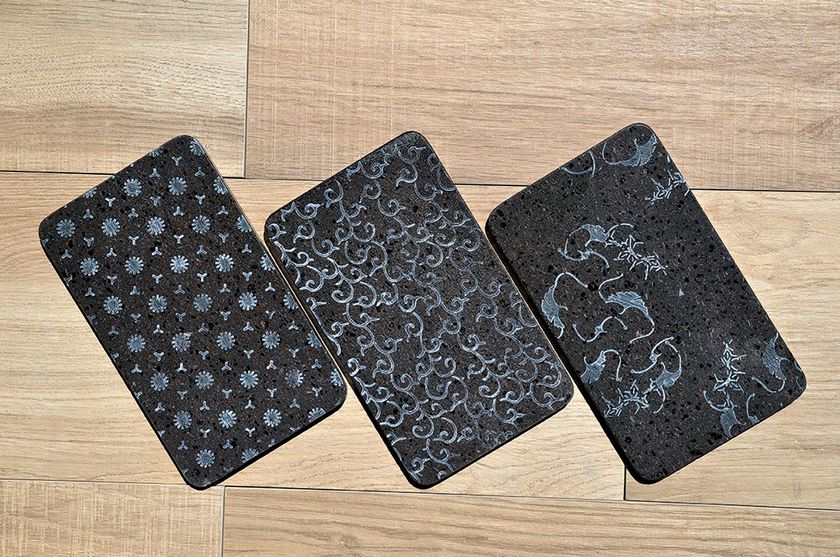 Lava stone tray KALURI KOMON NATURA Kaluri Collection By Made a Mano ...