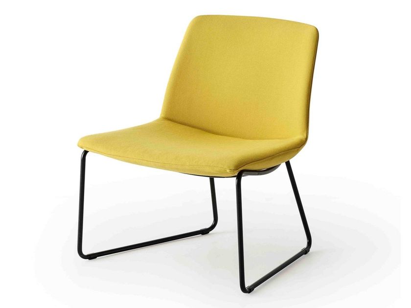 Poltroncina a slitta in tessuto KANVAS LOUNGE ST By GABER design ...