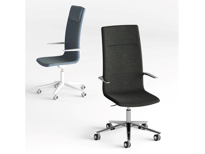 KAPPA | High-back office chair Height-adjustable high-back fabric ...