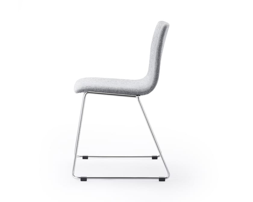 Upholstered stackable fabric chair ELESS S172 By rosconi