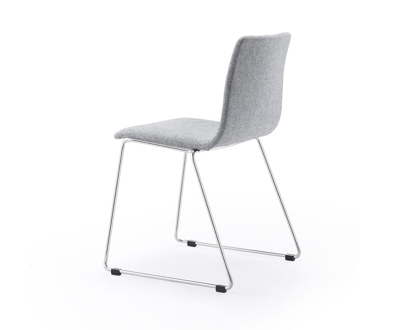 Upholstered stackable fabric chair ELESS S172 By rosconi
