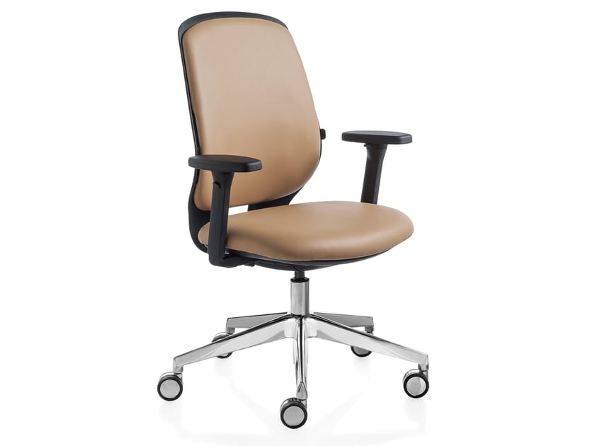 KEY SMART ADVANCED | Leather office chair Leather office chair with ...