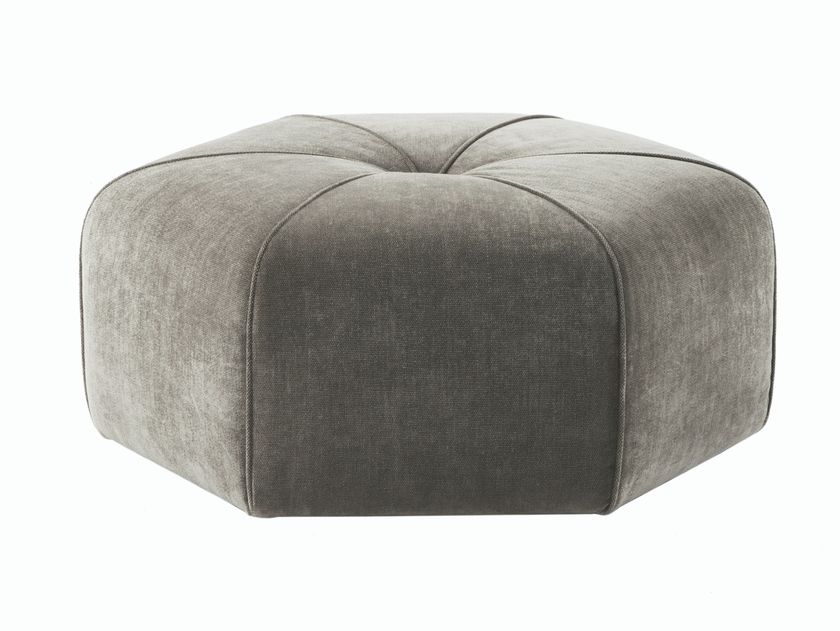 KINGSLEY Pouf imbottito in tessuto By SELVA