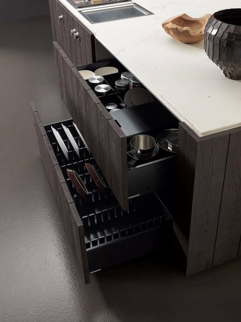 FLOAT | Kitchen with island Float Collection By MODULNOVA