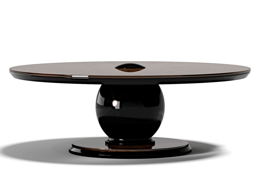 Round wooden high side table KOVAL T By Capital Collection