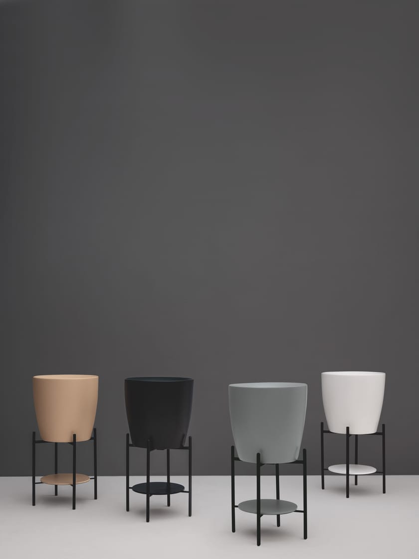 KRACKLITE SEMI FREESTANDING Mobile lavabo da terra in acciaio inox By ...