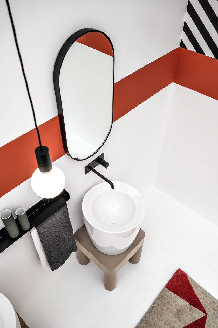 KRACKLITE SEMI FREESTANDING | Mueble bajo lavabo de madera By Axa