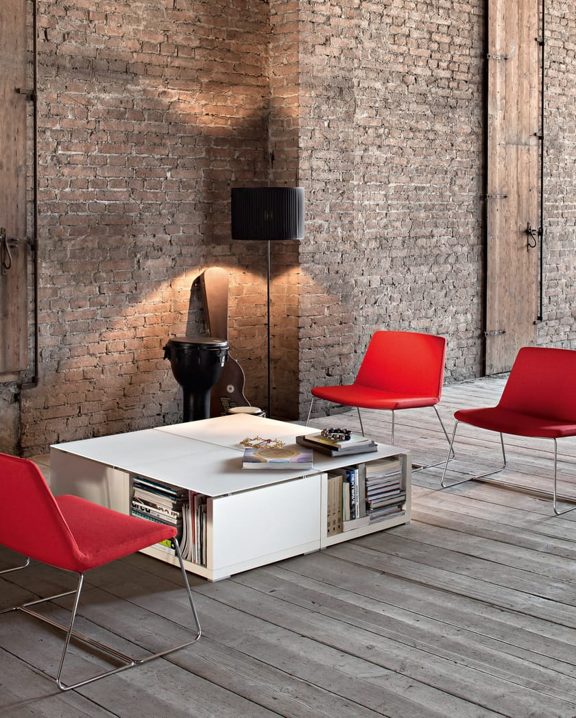 KUADRA | Square coffee table By Sinetica