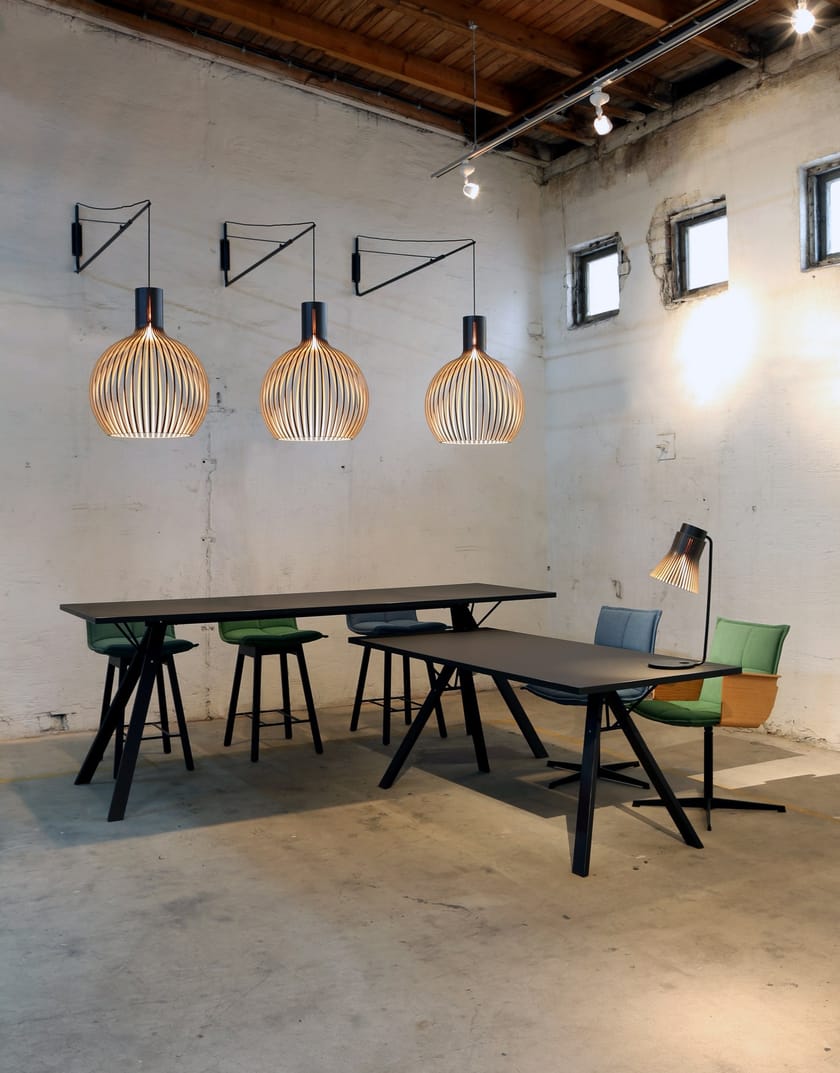 LAB Rectangular wooden meeting table with cable management By Inno ...