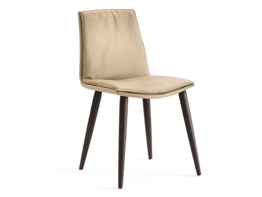 LARA Upholstered leather chair By EFORMA