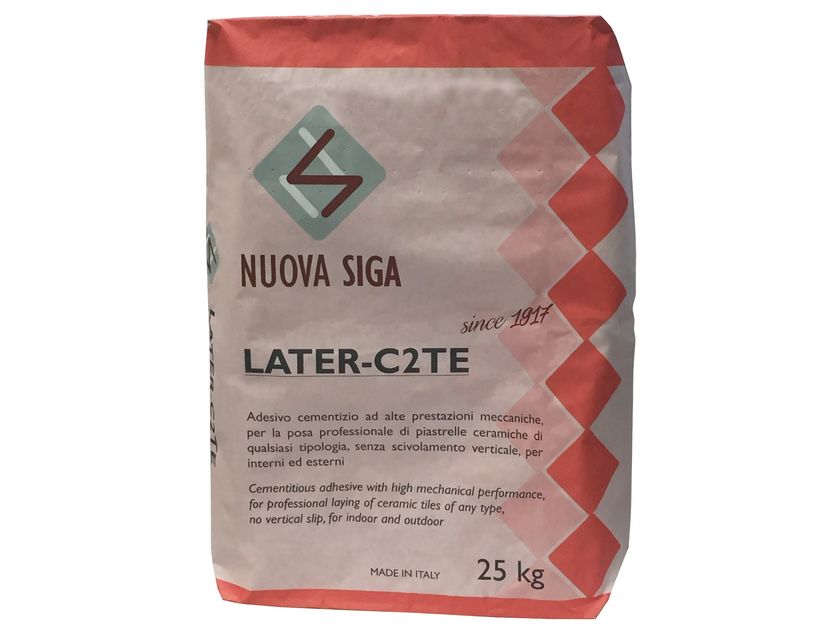 Tile adhesive / Cement adhesive for flooring LATER C2 TE By NUOVA SIGA