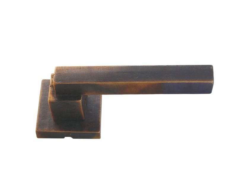 Bronze door handle on rose LATUS MG2032 Latus Collection By Fama ...