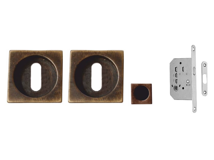 LATUS NS4737-FN Bronze sliding door lock By Fama International