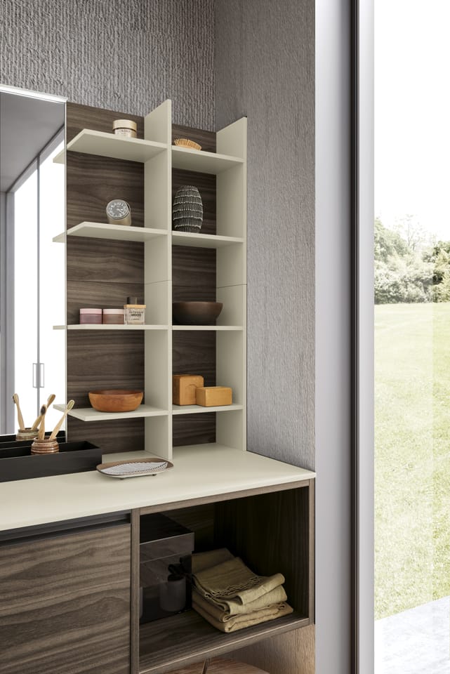 Tall HPL laundry room cabinet for washing machine LAUNDRY 09 By Archeda