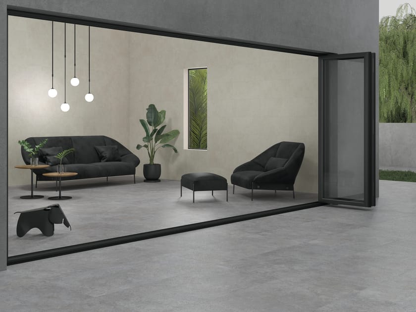 Colour shade wall/floor tiles with stone effect LAVA By Museum