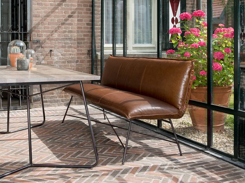 VIDAR | Leather small sofa Vidar Collection By Jess Design