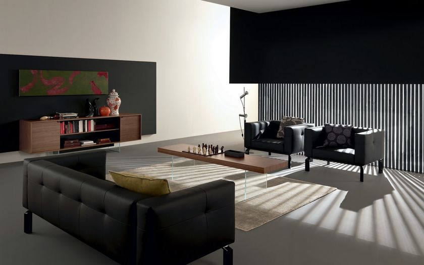 SOFTWARE Tufted leather sofa By Martex