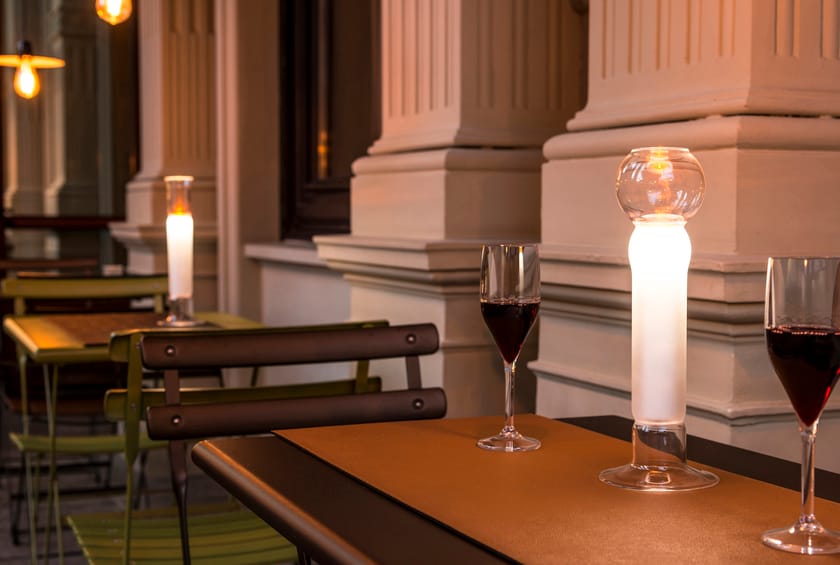 LEDA LED cordless Borosilicate glass table lamp By Album | design Pepe ...