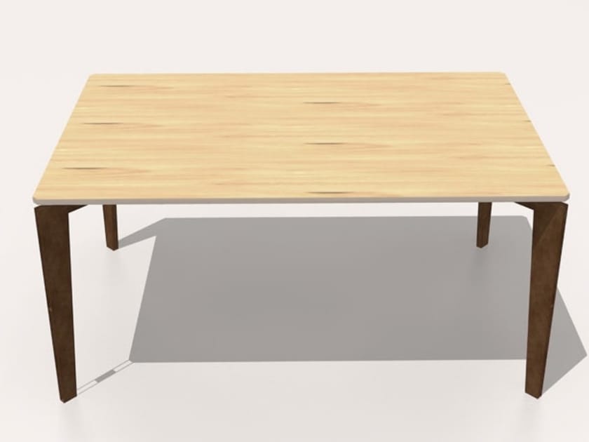 LEGGERO_001 | Tavolo rettangolare Tavolo rettangolare in acciaio Corten™ By TrackDesign | design ...