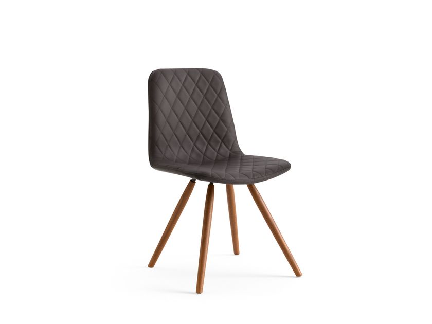 LENNY Upholstered leather chair By EFORMA