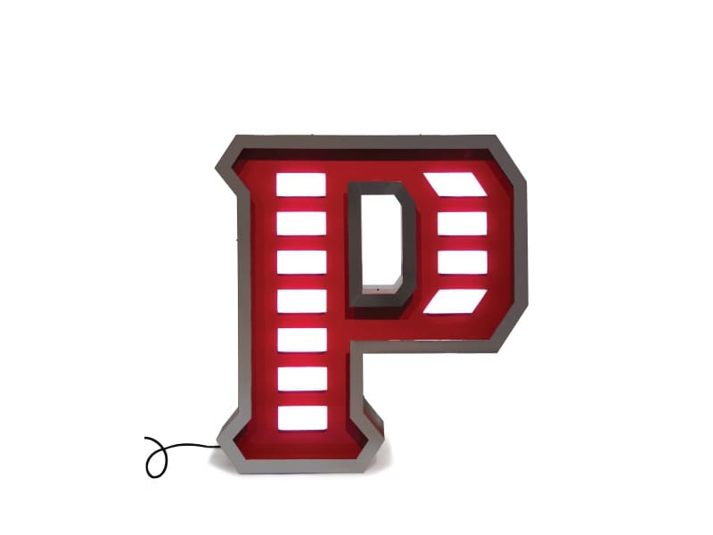 Light letter LETTER P By Delightfull
