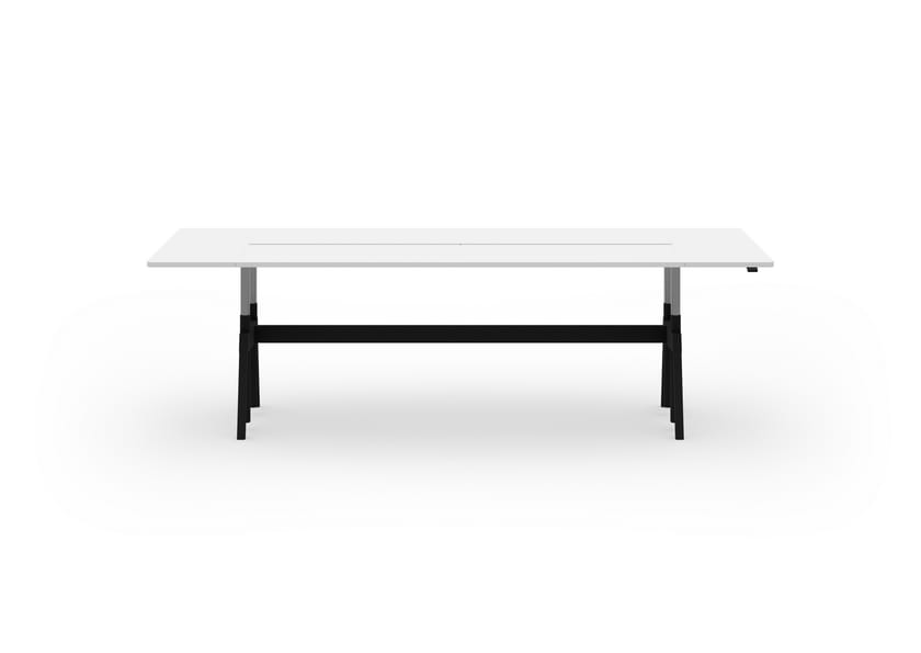 LEVEL SYSTEM | Rectangular meeting table By COR design Uwe Fischer