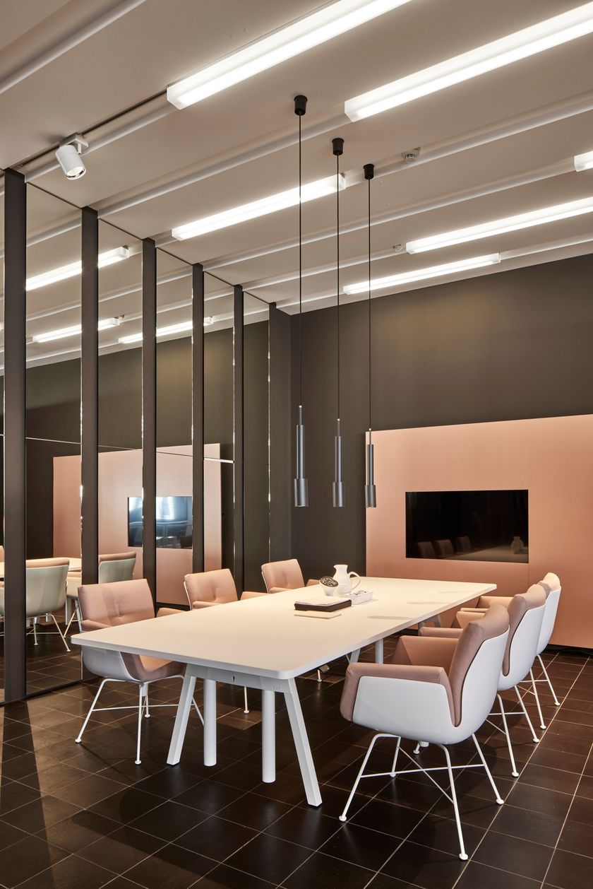 LEVEL SYSTEM | Rectangular meeting table By COR design Uwe Fischer