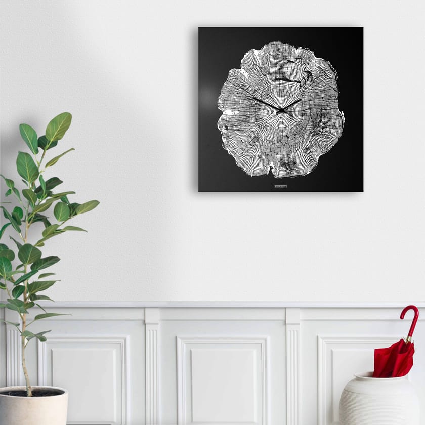 Wall-mounted plate clock LIFE By Designobject.it design Carmine Sessa