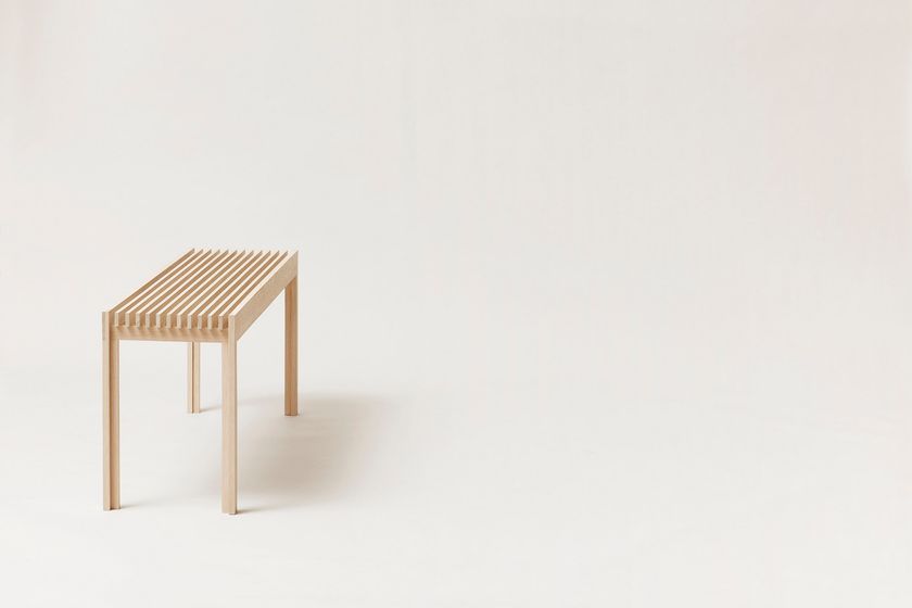 LIGHTWEIGHT Oak bench By Form & Refine