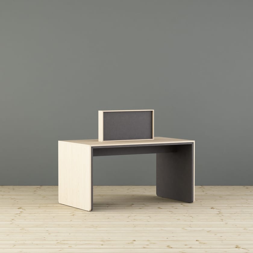 Campus bench and tables Mesa de reunión rectangular de madera By ...