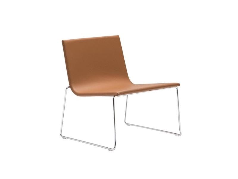 Sled base upholstered stackable easy chair LINEAL BU0588 Lineal ...
