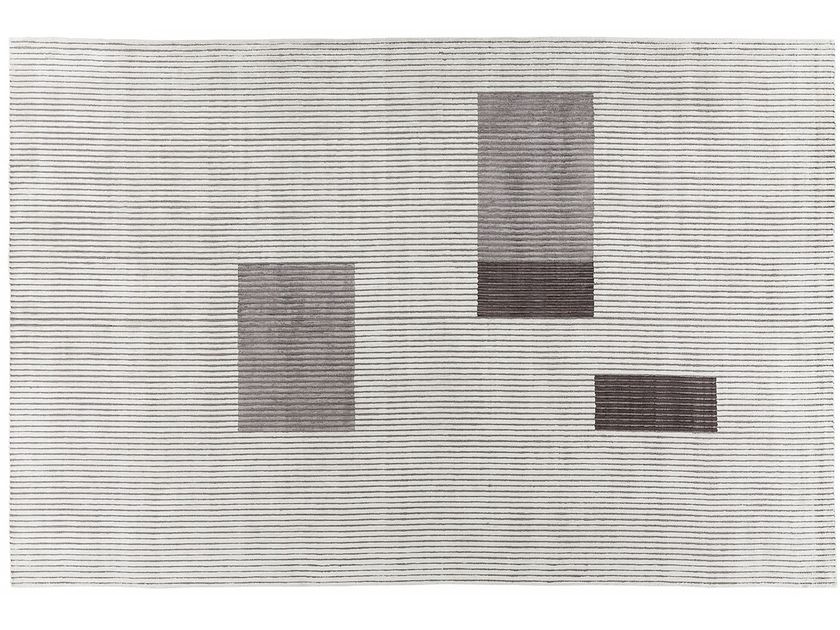 LINES - L7 Rectangular handmade viscose rug By Mohebban