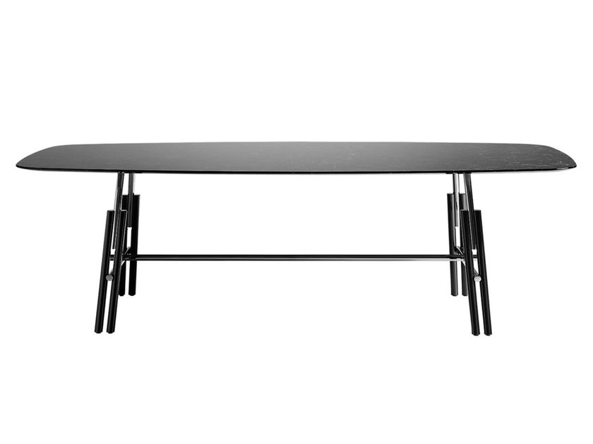 LINES | Nero Marquina marble table By Costantini Pietro design Giuseppe ...