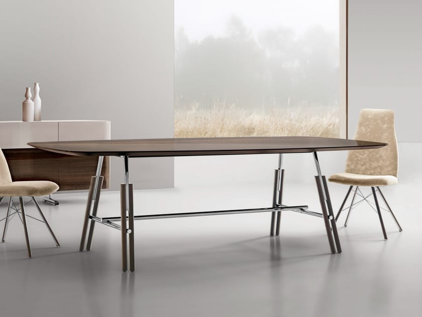 LINES | Wooden table table By Costantini Pietro design Giuseppe Viganò
