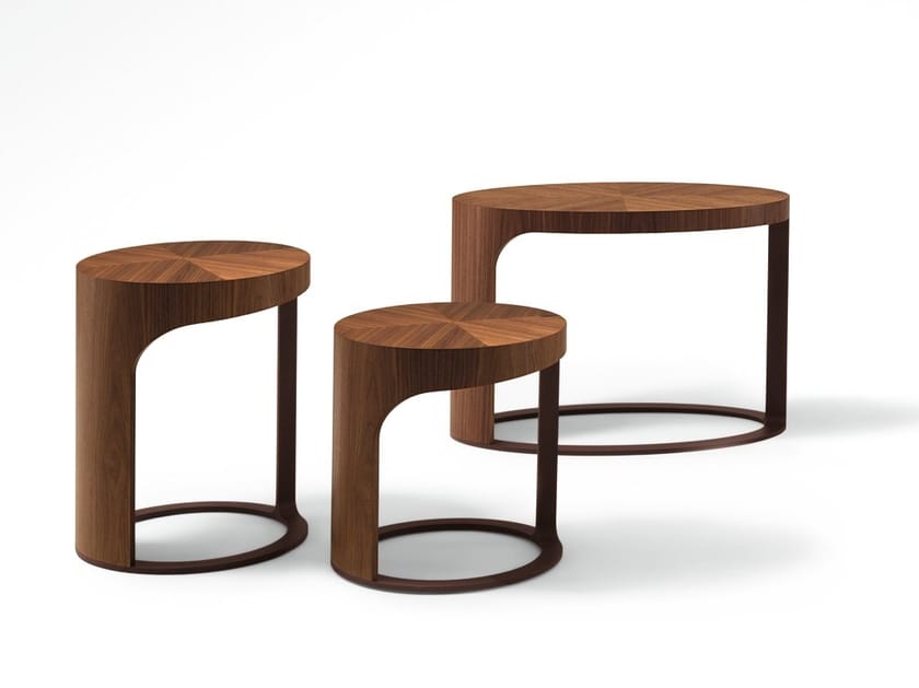 LING Round wooden coffee table By Giorgetti | design Studio MVW