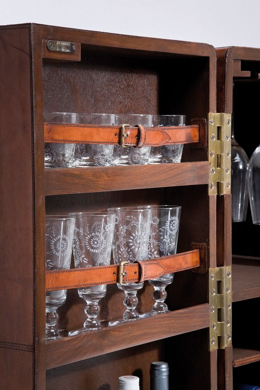 Mobile bar in legno su ruote LODGE - KARE Design - Edilportale